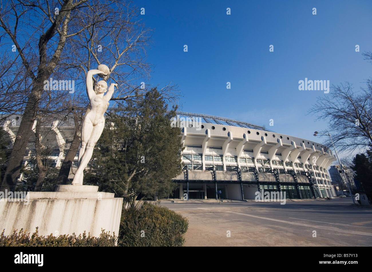 Workers Stadium Olympic venue, Sanlitun, Beijing, China, Asia Stock ...
