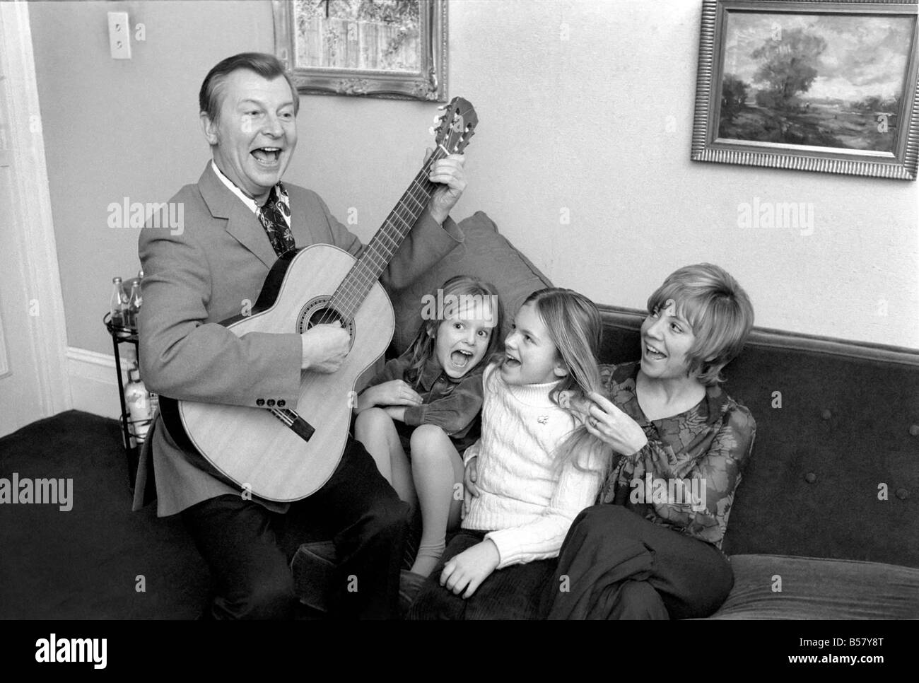 Comedian/Humour: Clive Dunne and family. Clive Dunne at home with his ...