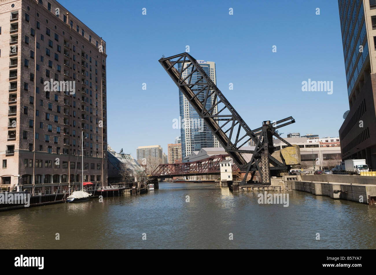 Chicago river waterfront hi-res stock photography and images - Alamy