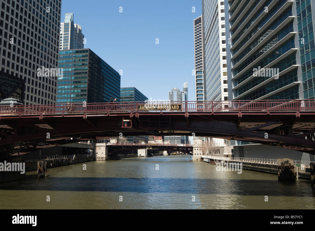 Chicago bridge river hi-res stock photography and images - Alamy
