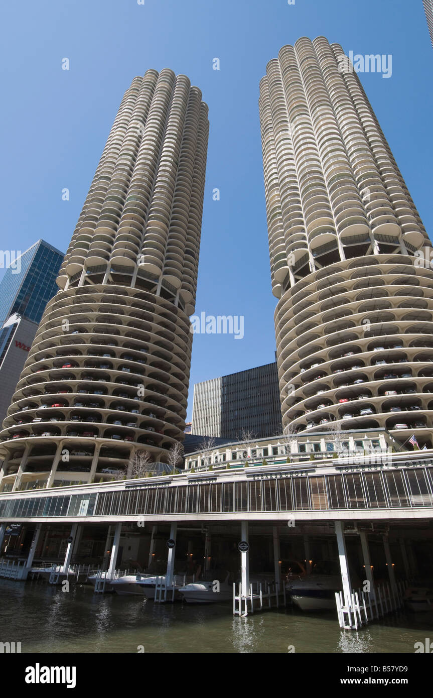 Marina Towers, Chicago, Illinois, United States of America, North ...