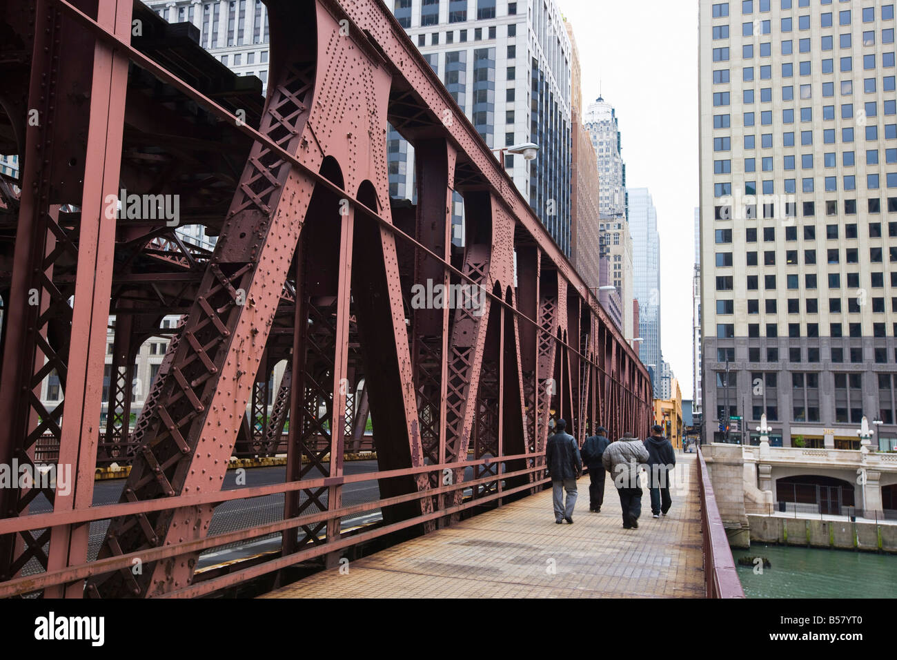 Wells Street Bridge, Chicago, Illinois, United States of America, North ...