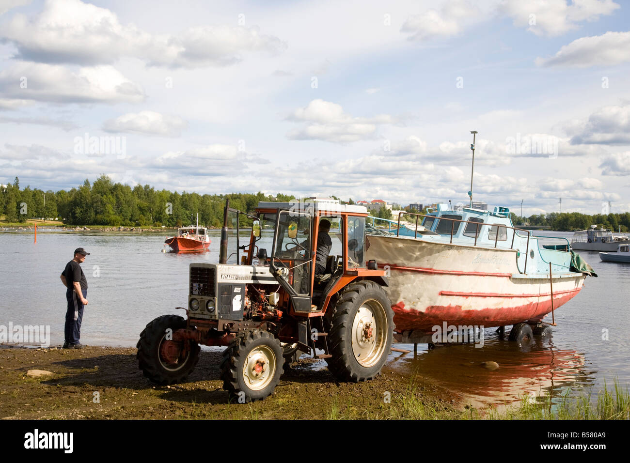 Boat launching vehicle hi-res stock photography and images - Alamy