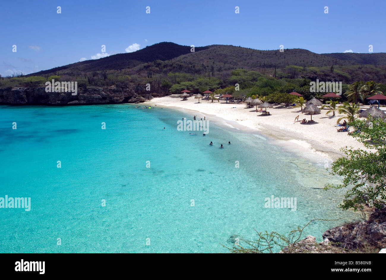 Playa Kenepa, Curacao, Netherlands Antilles, Caribbean, Central America ...