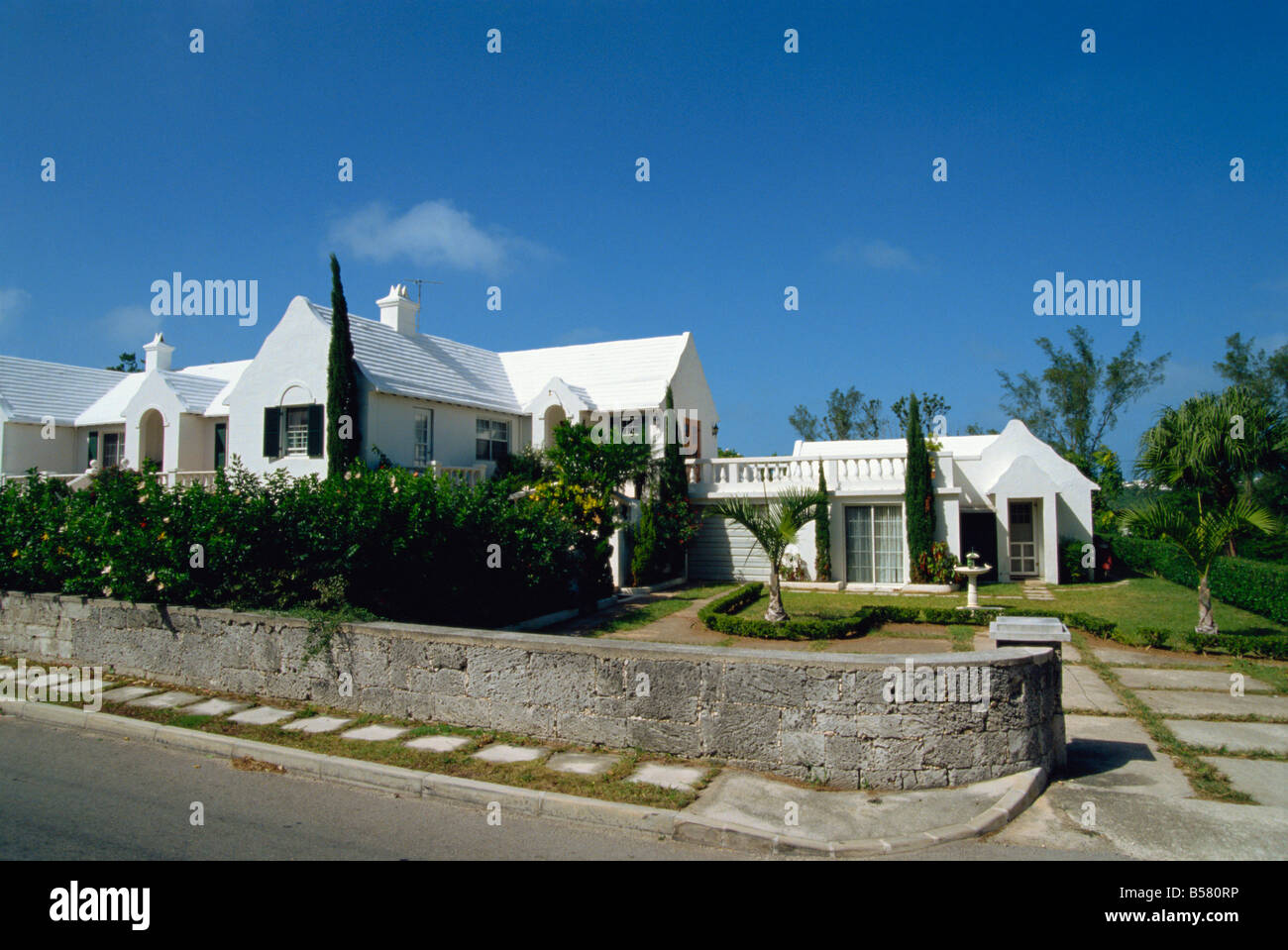 Large house Bermuda Atlantic Ocean Central America Stock Photo - Alamy