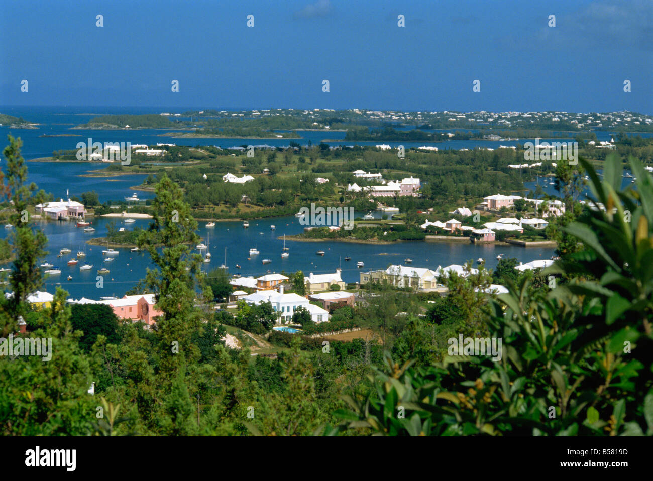 View from Gibbs Hill Bermuda Central America Stock Photo - Alamy