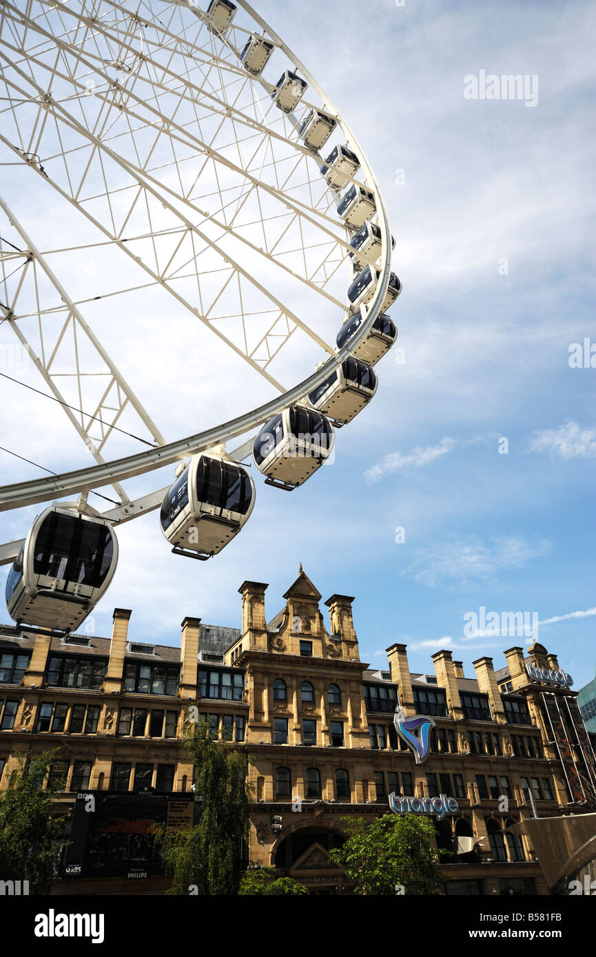 The Manchester Wheel, Manchester, England, United Kingdom, Europe Stock ...