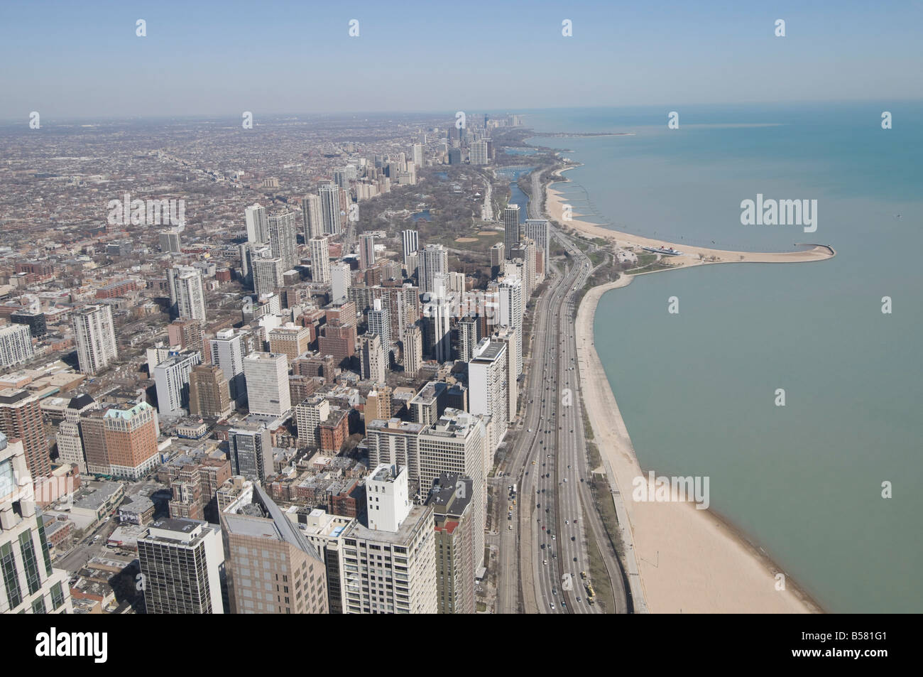 Aerial view lake michigan from hi-res stock photography and images - Alamy