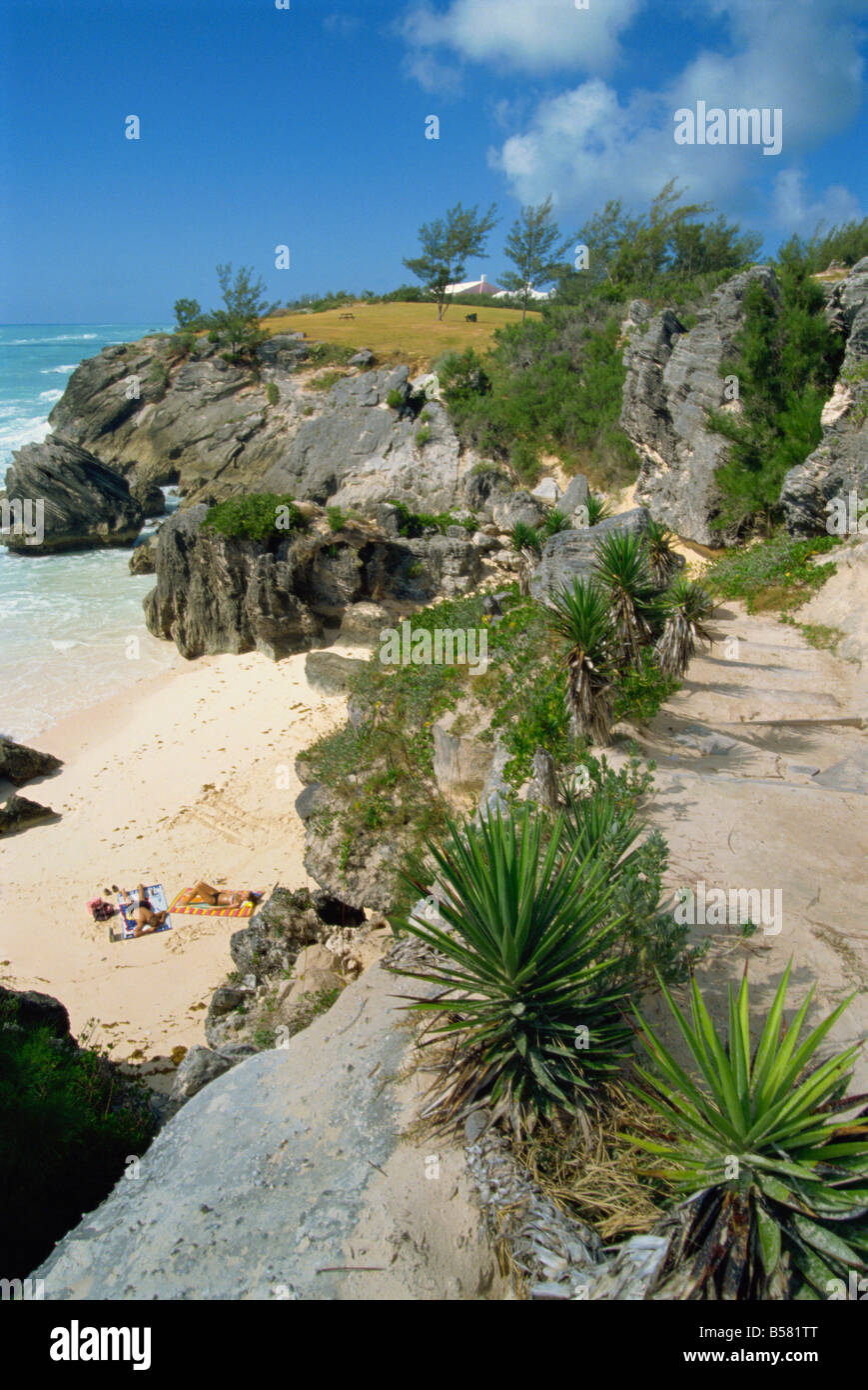 South coast beach Bermuda Atlantic Ocean Central America Stock Photo ...