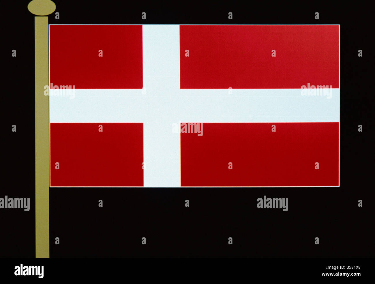 Danish flag hi-res stock photography and images - Alamy