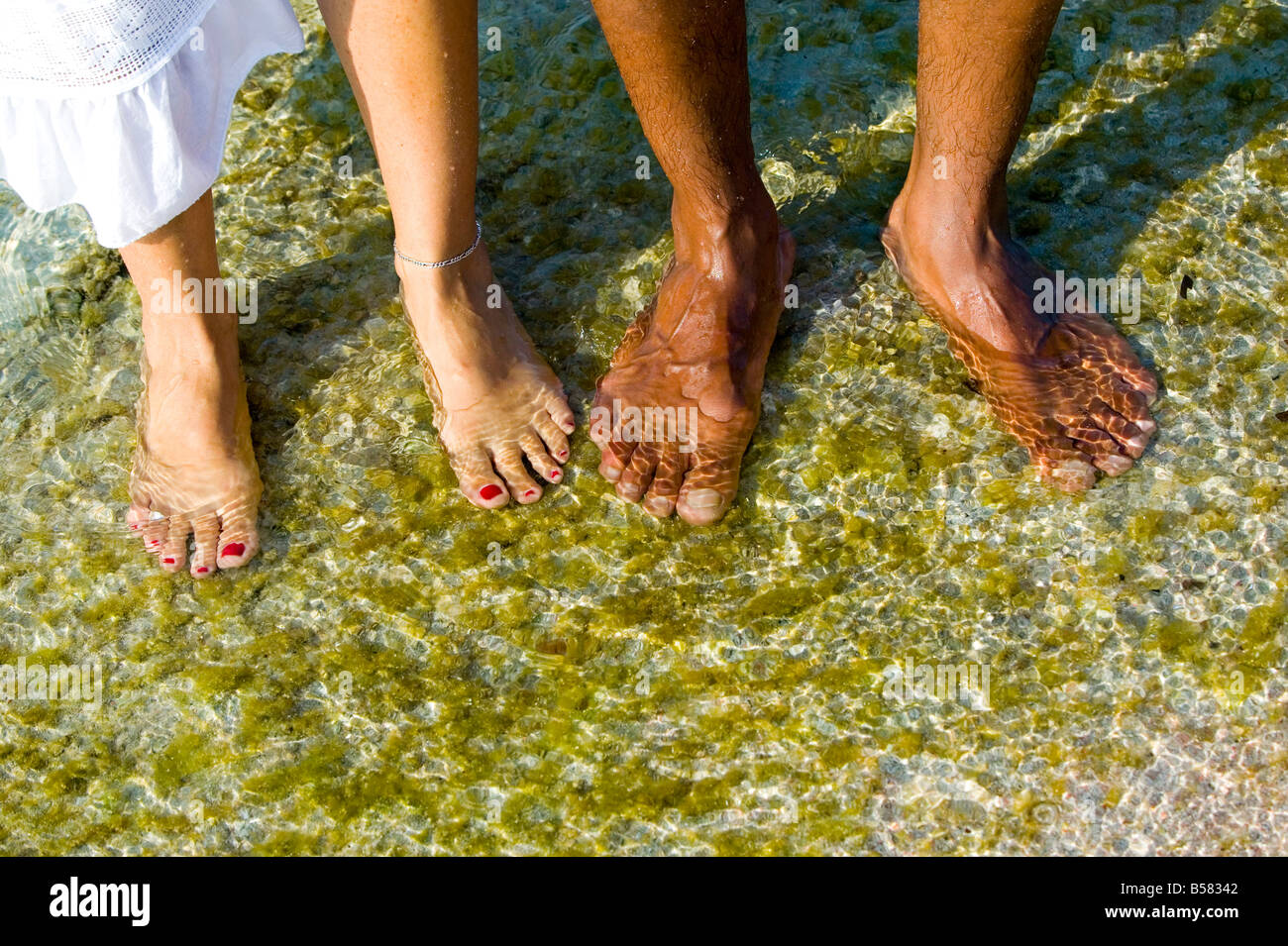 Feet in sea hi-res stock photography and images - Alamy
