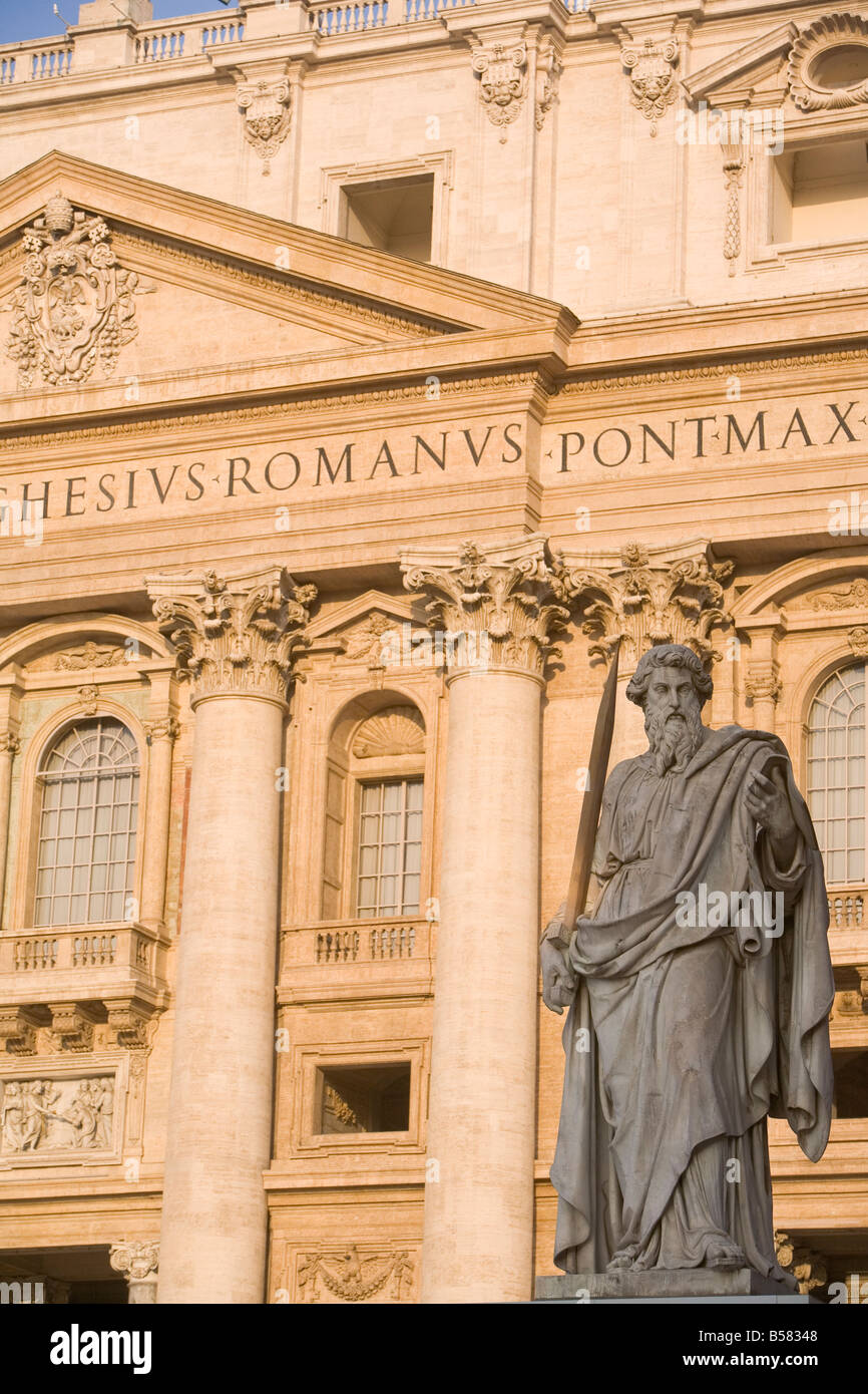 Statue of St. Paul, St. Peter's Basilica, Vatican, Rome, Lazio, Italy ...