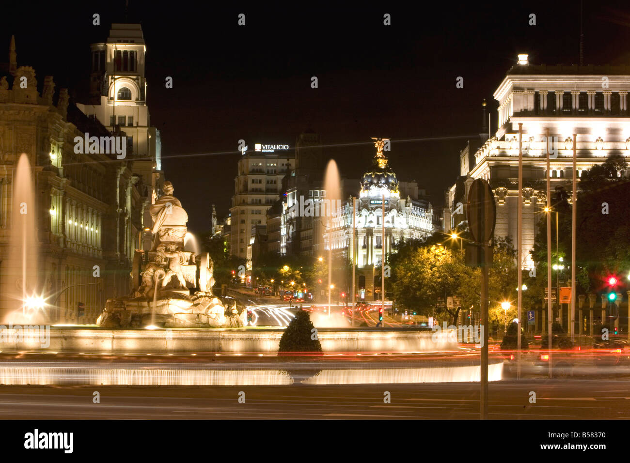 Cibeles Square (Plaza de Cibeles), Madrid, Spain, Europe Stock Photo ...