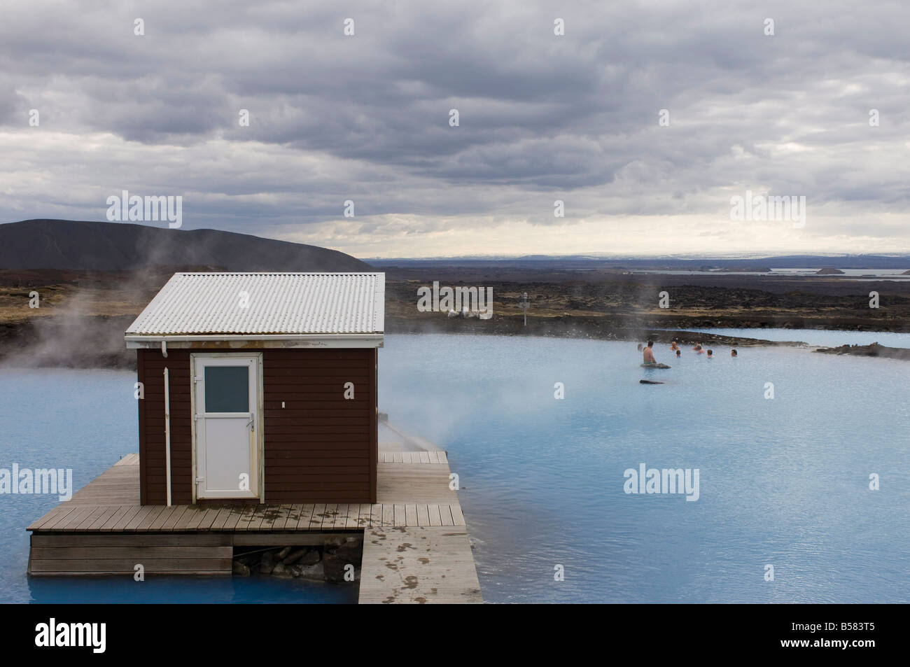 Geothermal hot spring, Reykjahlid, Iceland, Polar Regions Stock Photo ...