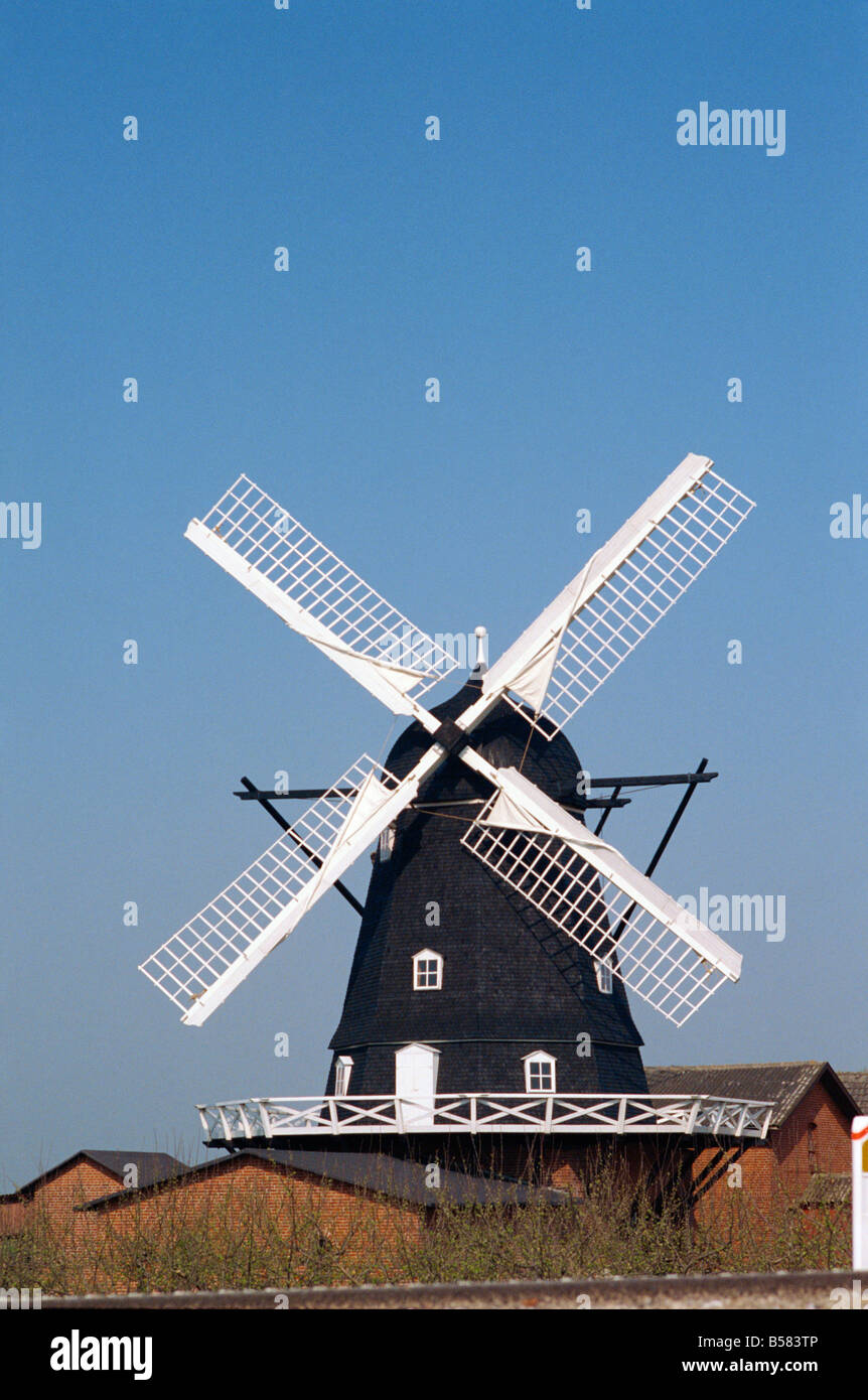 Windmill at Rodby Lolland Island Denmark R Cundy Stock Photo - Alamy