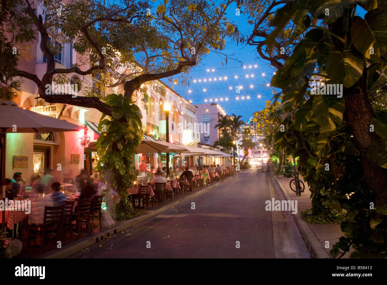 Espanola Way, Miami beach, Florida, United States of America, North ...
