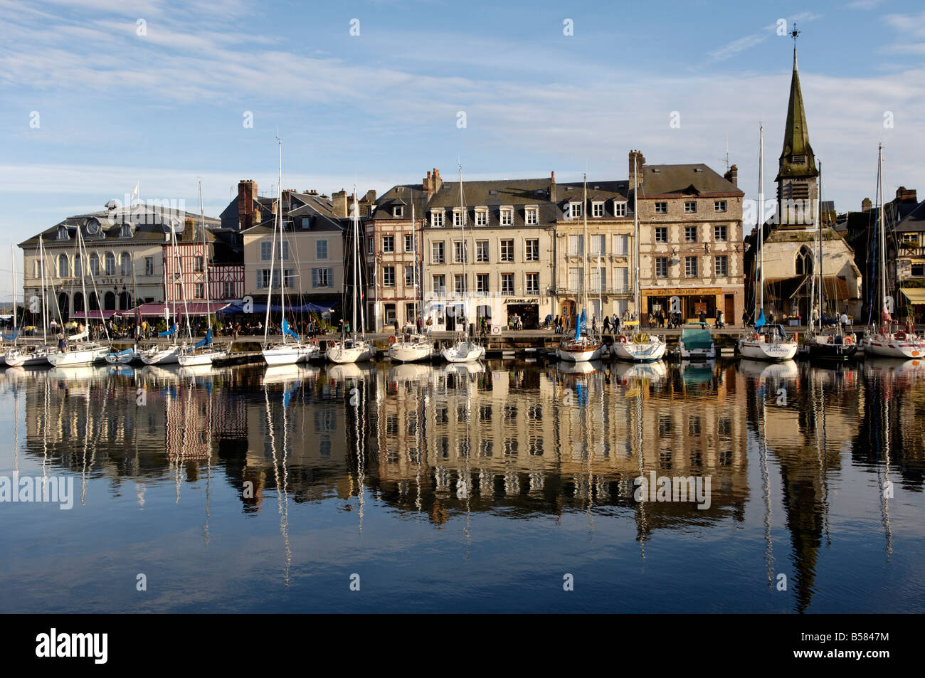 Honfleur Harbour, Calvados region, Normandy, France, Europe Stock Photo ...