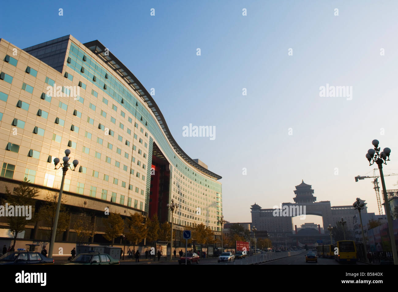 Modern architecture around Beijing West Train Station, Beijing, China ...