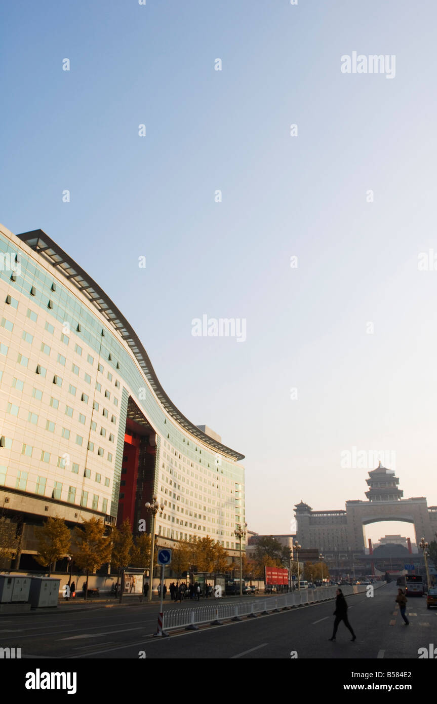 Modern architecture around Beijing West Train Station, Beijing, China ...
