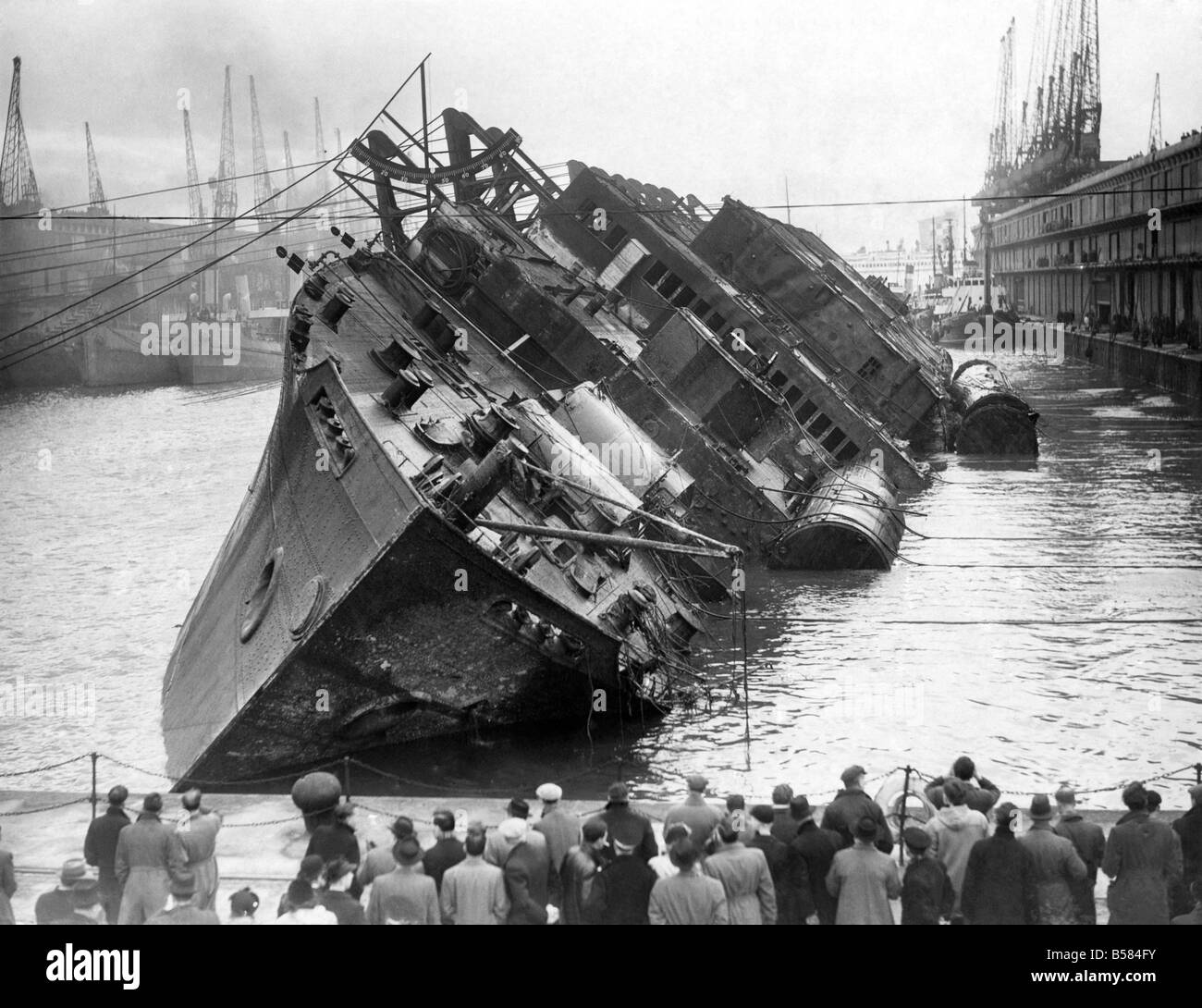 The 'Empress of Canada' raised Liverpool: The deck of the vessel when ...
