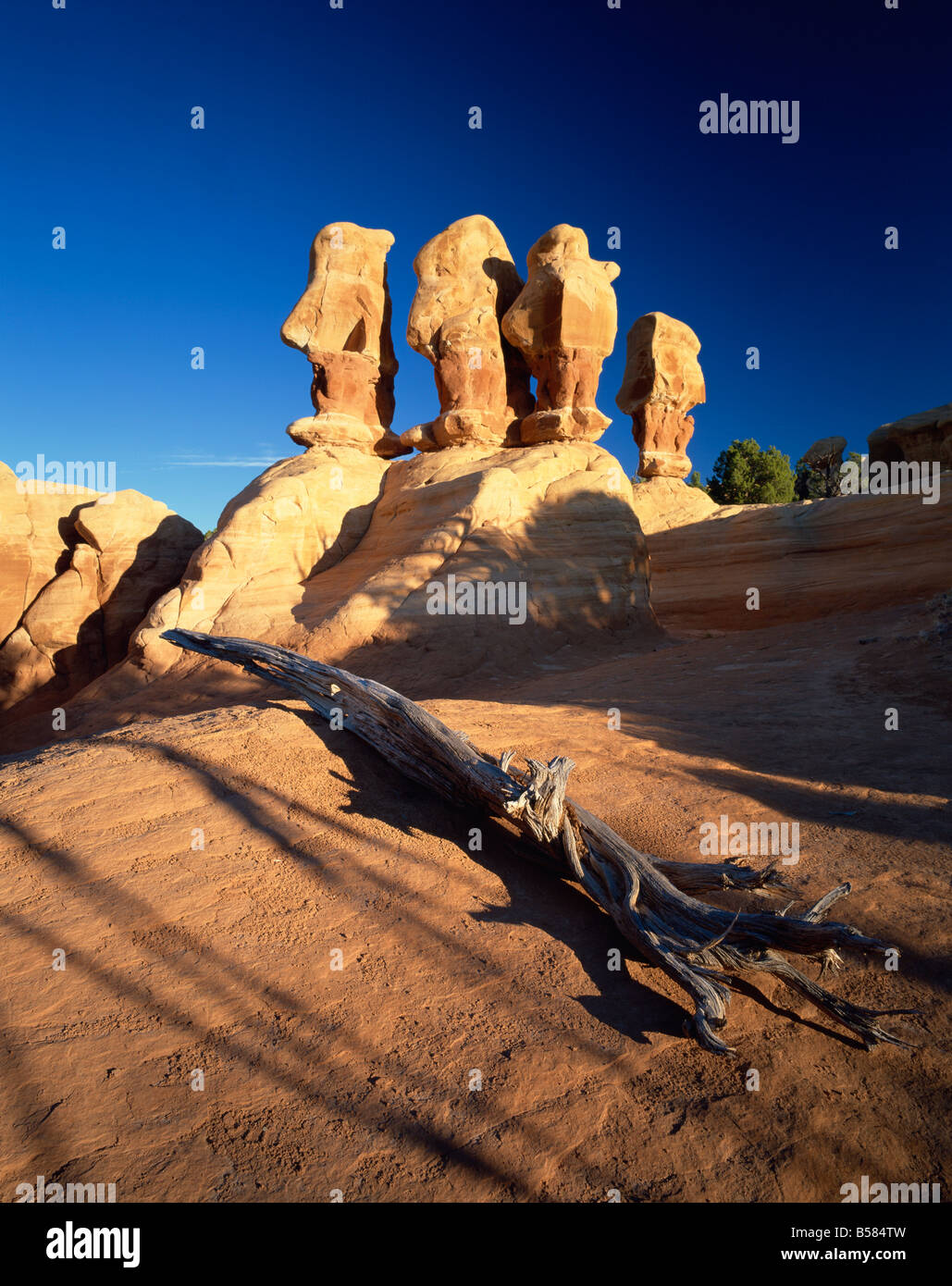 Sculptured rock formations, Devil's Garden, Grand Staircase Escalante ...