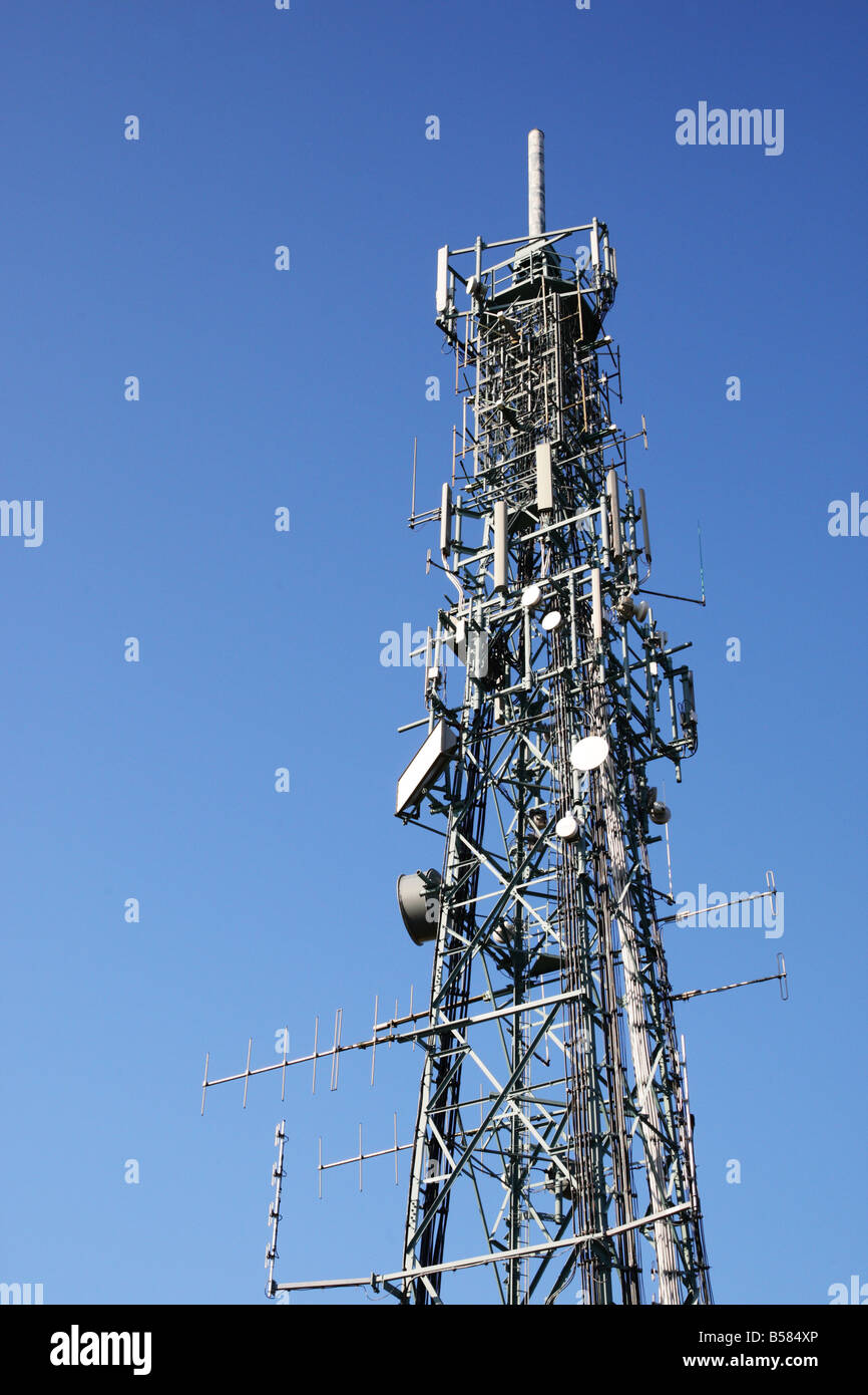 Television relay mast on Olivers Mount serving Scarborough in the ...