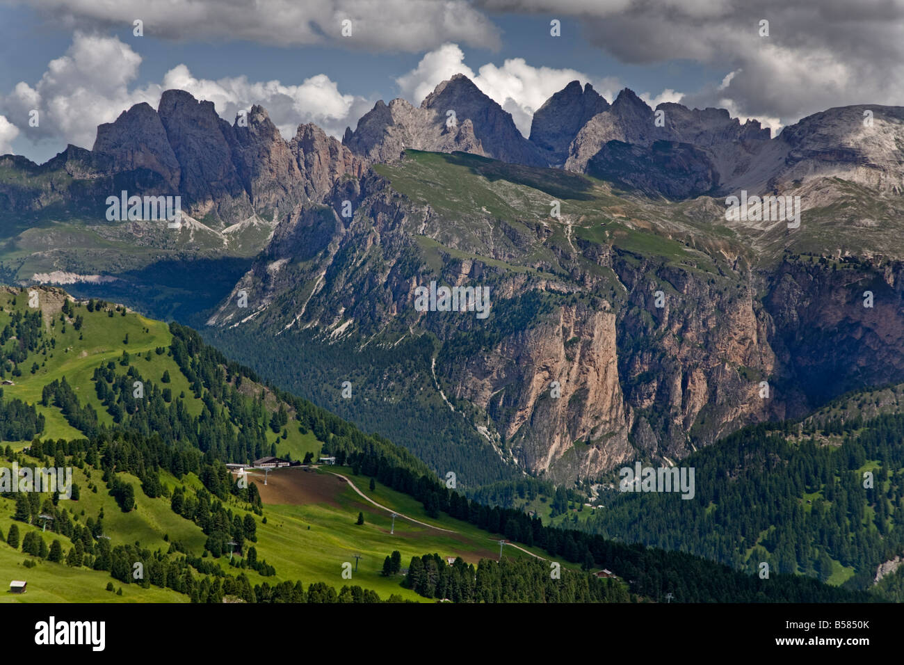 Sella Massif from Sella Pass, Dolomites, Italy Stock Photo - Alamy