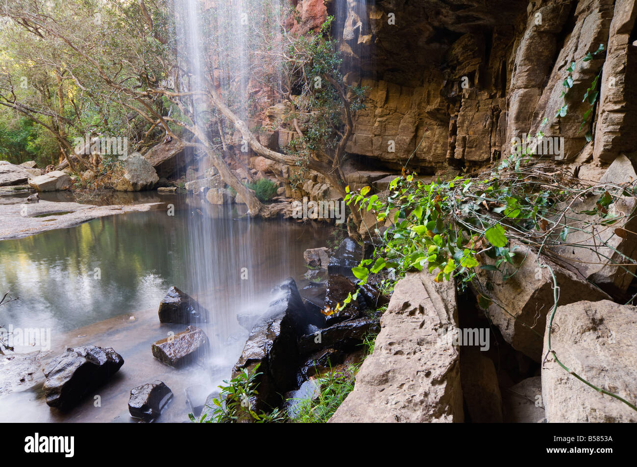 Waterfall, Deadcock Den, Mitchell River National Park, Victoria ...