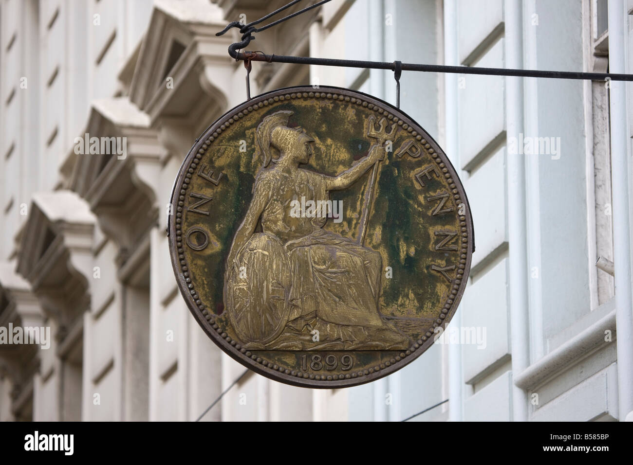 Coin Shop Sign London Stock Photo - Alamy