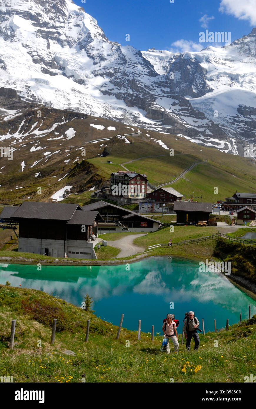 Kleine scheidegg hiker hi-res stock photography and images - Alamy