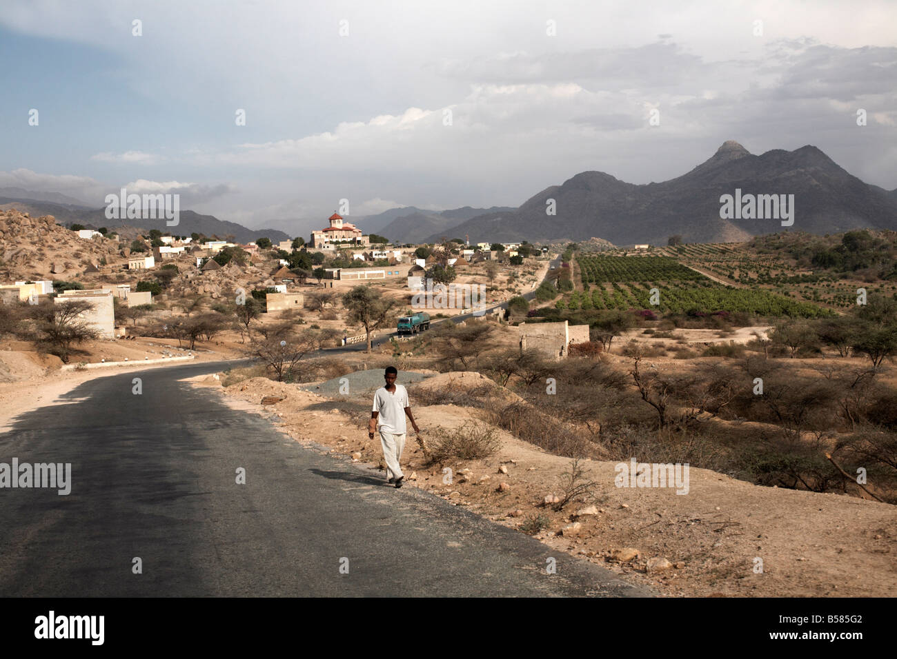 The landscape near the town of Agordat in western Eritrea, Africa Stock ...