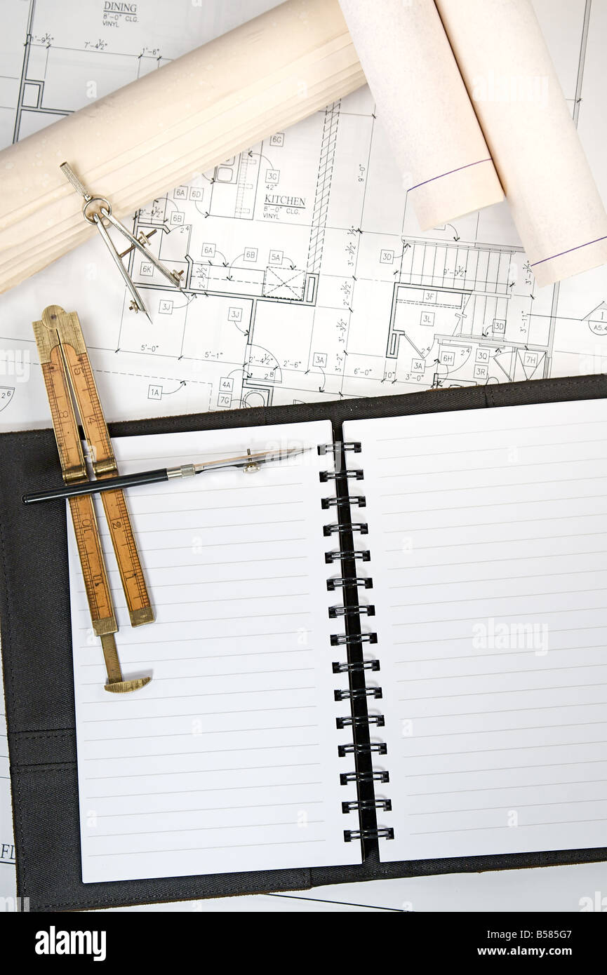 Architectural blueprints of new homes and communities Stock Photo - Alamy