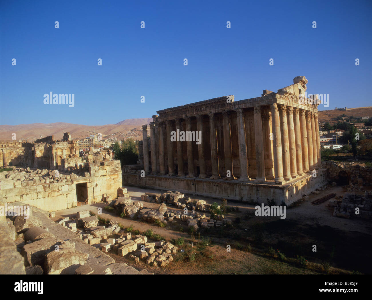 Temple of Bacchus, Baalbek, UNESCO World Heritage Site, Lebanon, Middle ...