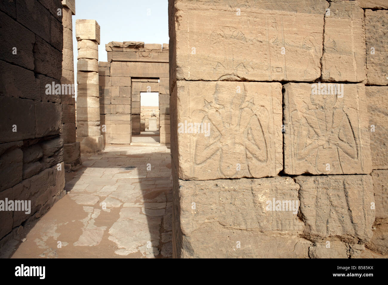 The Temple of Amun, one of the Meroitic temples of Naqa, Sudan, Africa ...