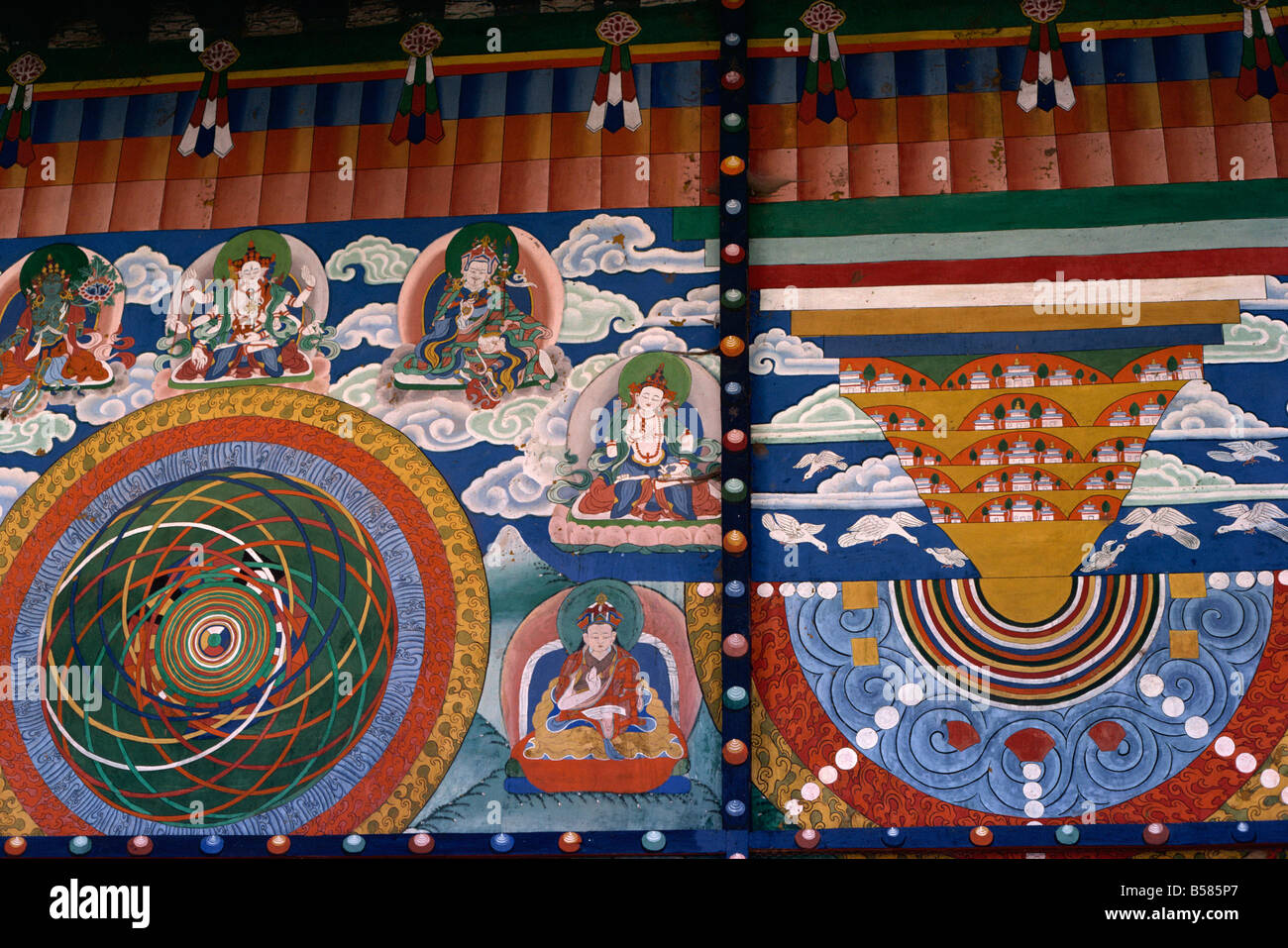 Buddhist painting mural bhutan hi-res stock photography and images - Alamy