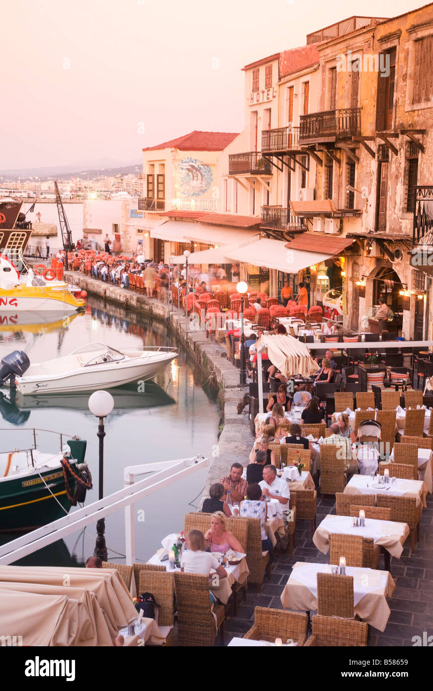 Waterfront, Rethymnon, Crete, Greece, Europe Stock Photo - Alamy