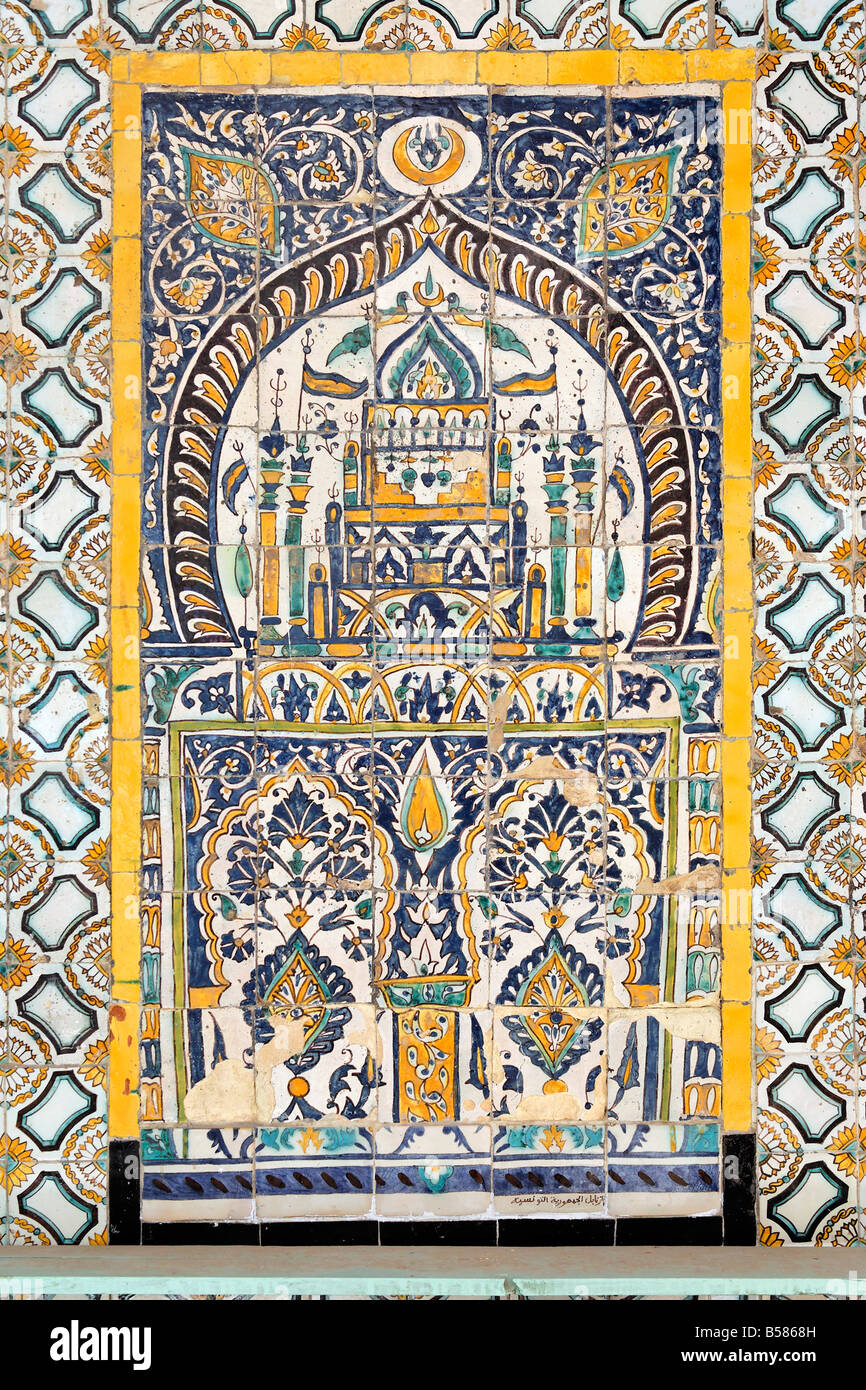 Islamic tilework, Gurgi Mosque, built in 1833 by Mustapha Gurgi ...