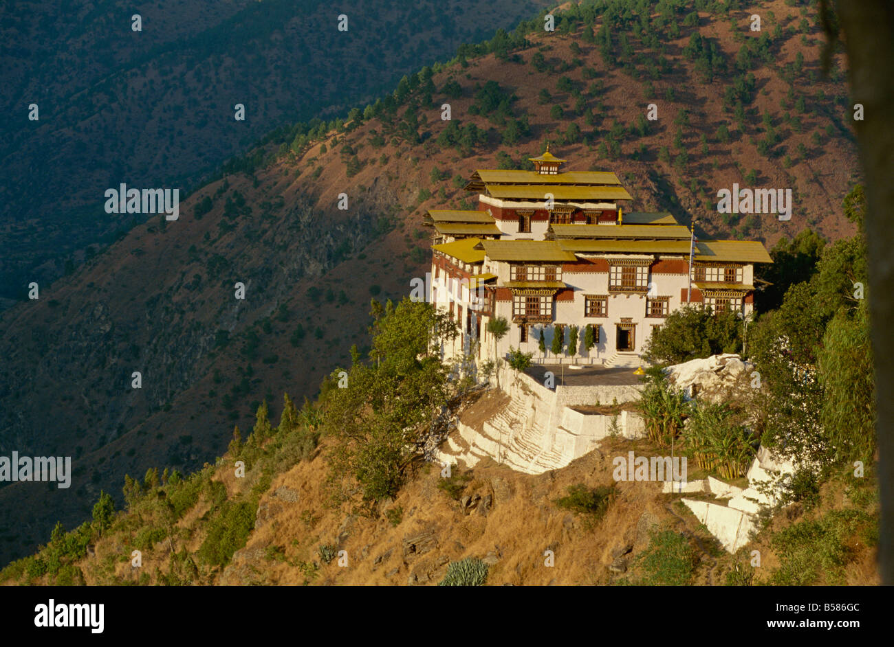 Tashigang Dzong Bhutan Asia Stock Photo - Alamy