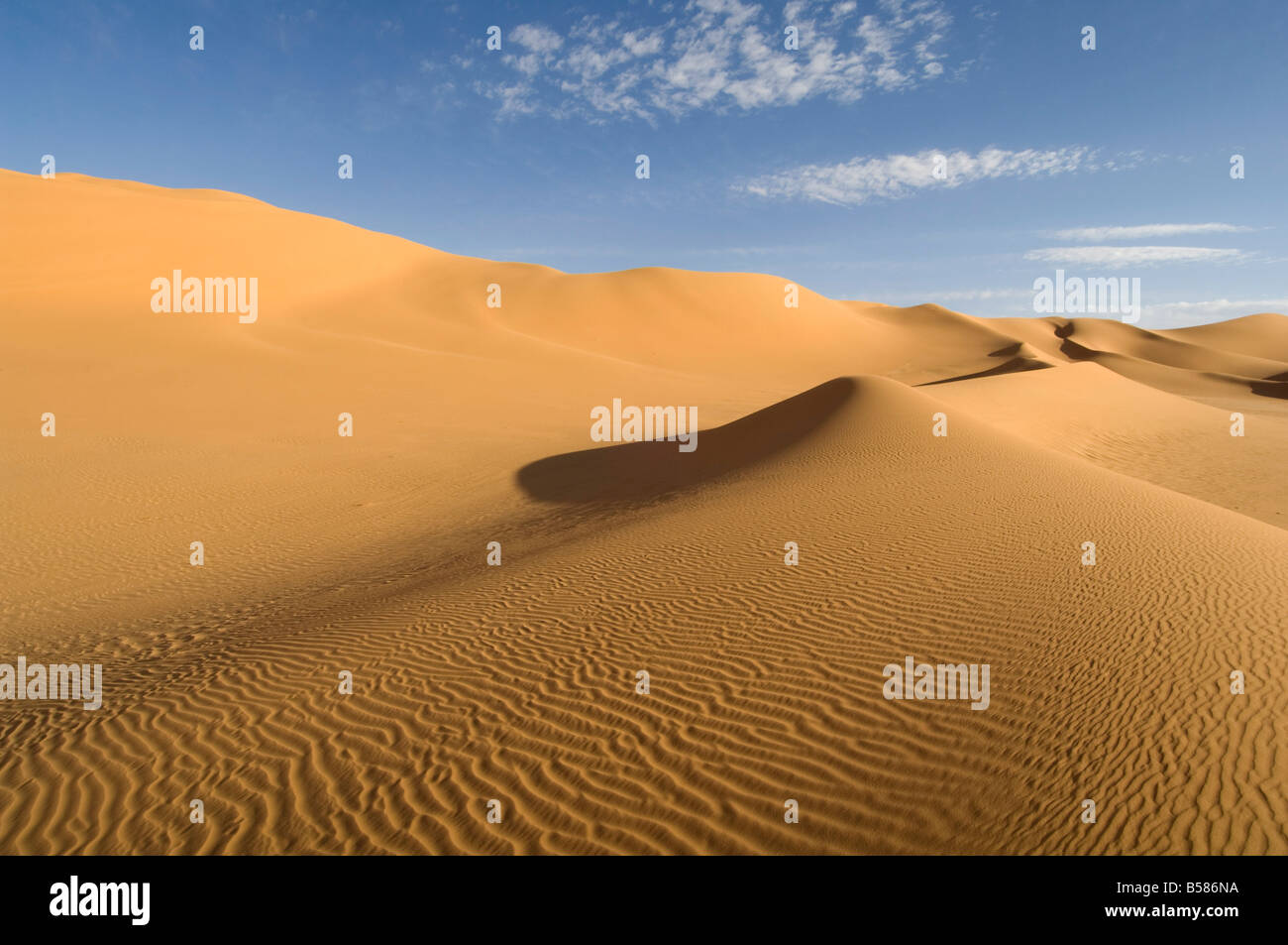 Erg Awbari, Sahara desert, Fezzan, Libya, North Africa, Africa Stock ...