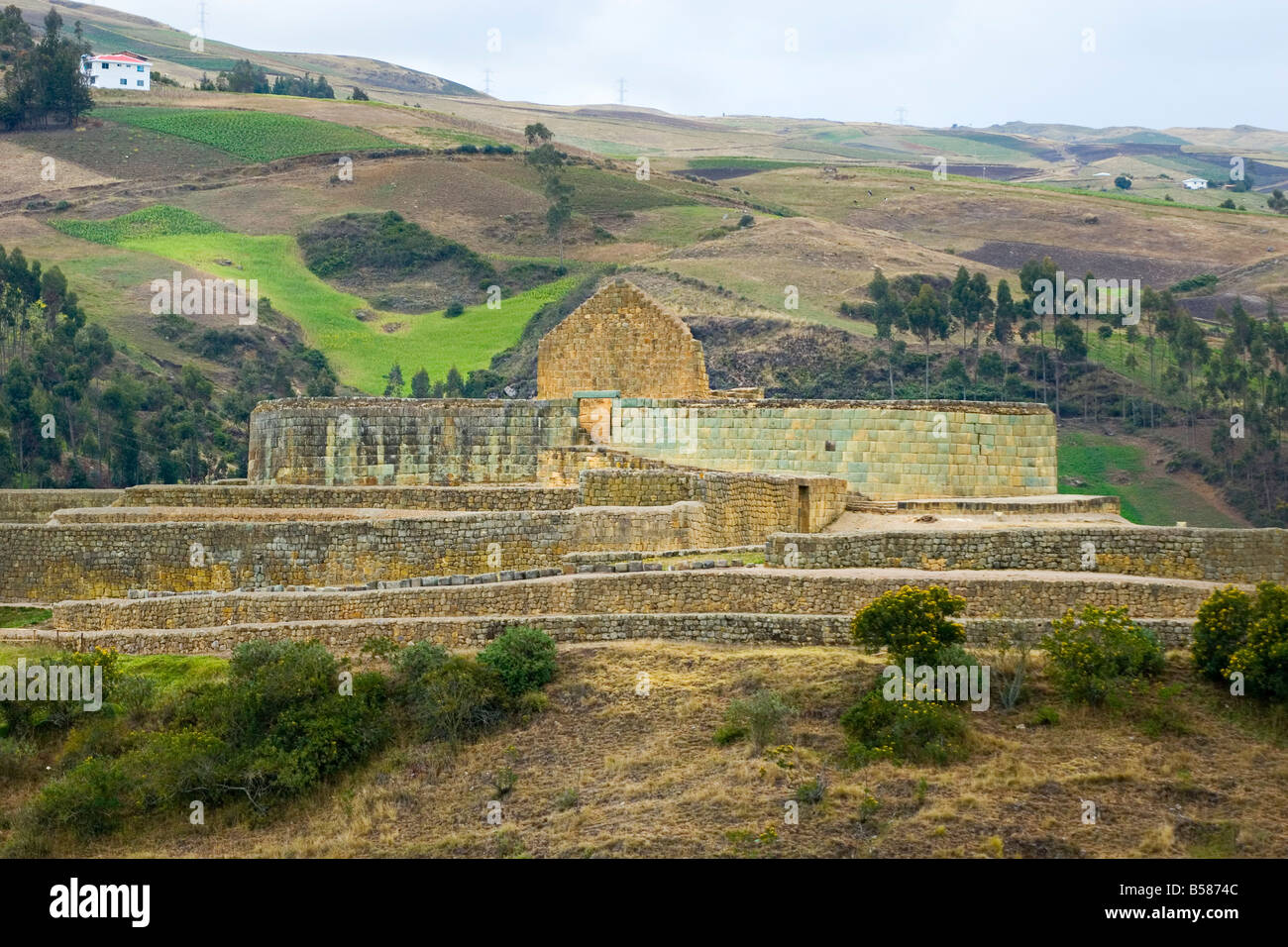 The Temple of the Sun, showing classic Inca mortar-less stonework and a ...