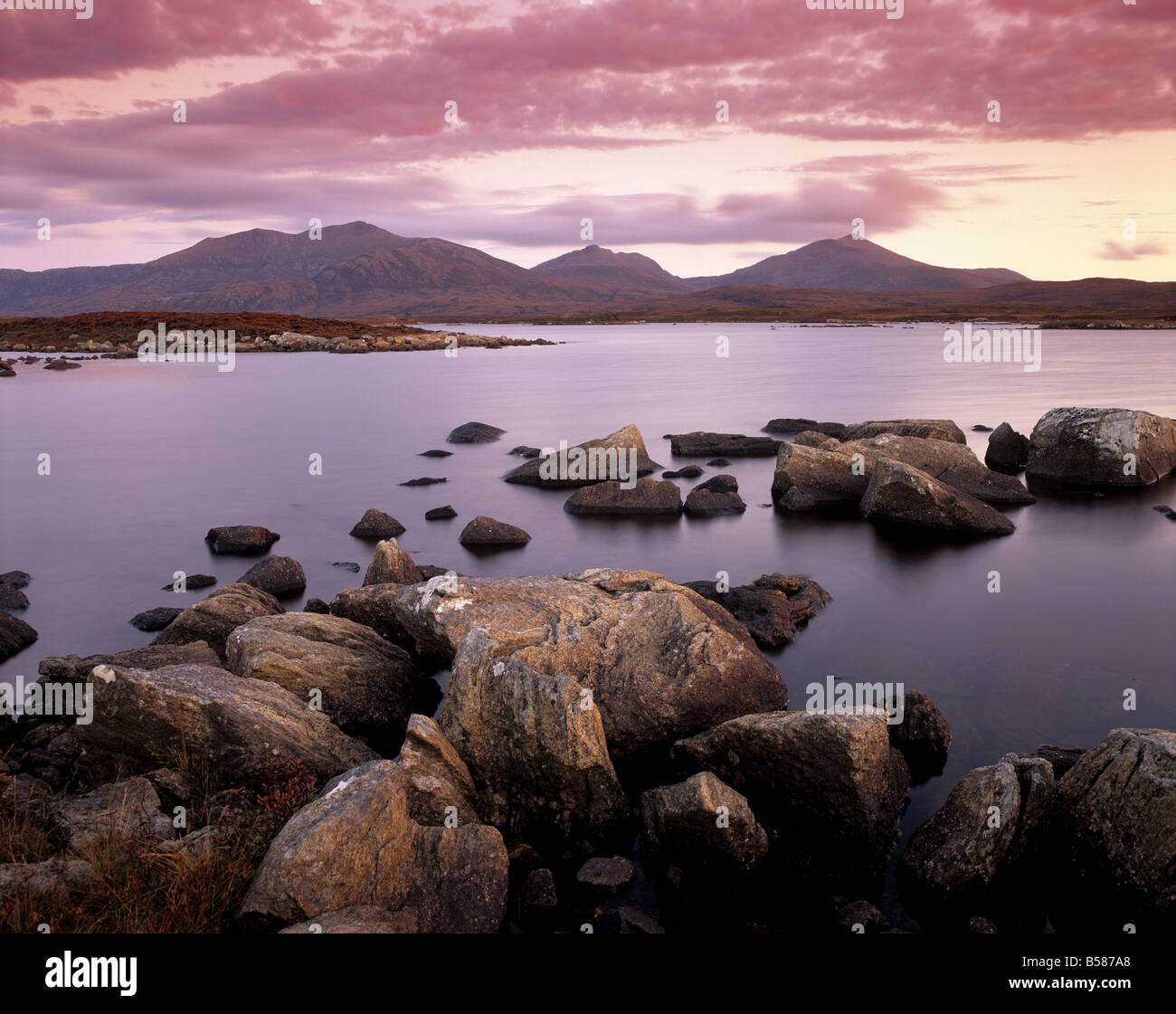 Loch Druidibeg Nature Reserve, with Hecla, Ben Corodale and Beinn Mhor ...
