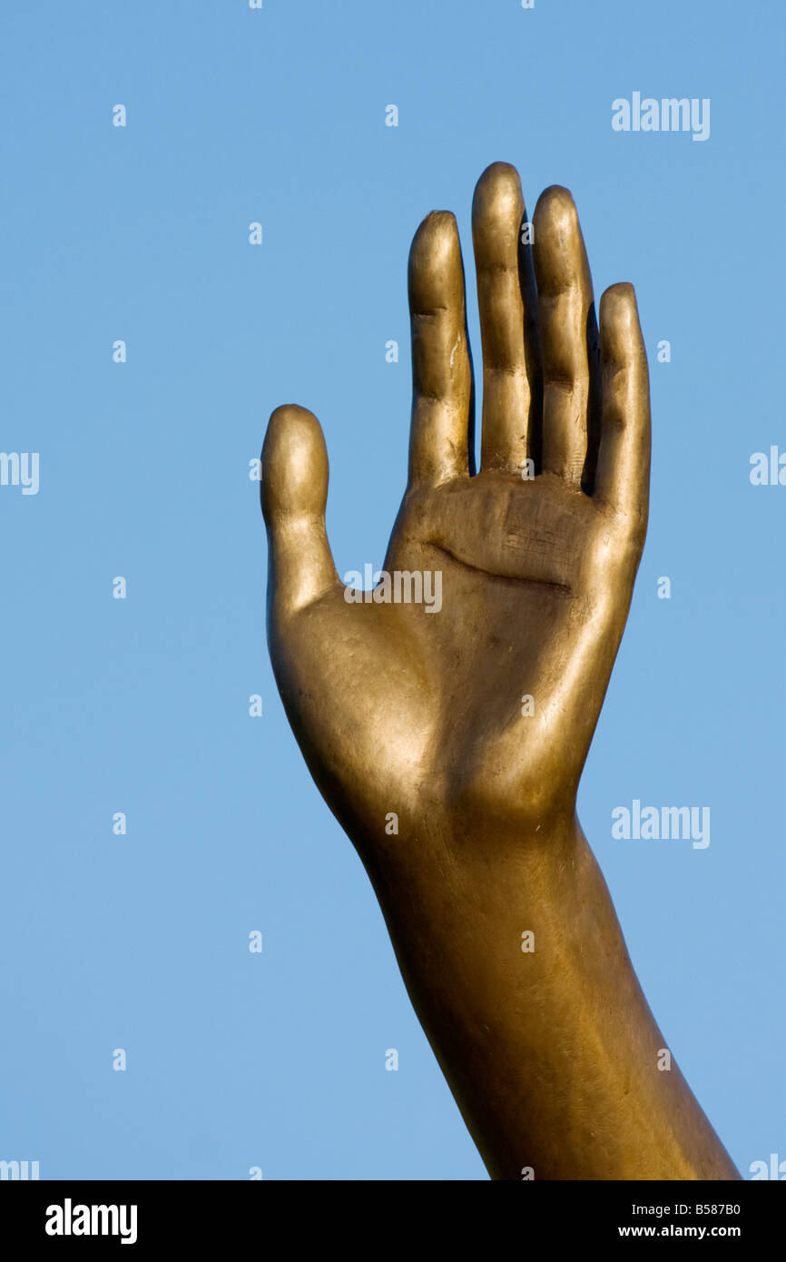 Gold hand golden hi-res stock photography and images - Alamy