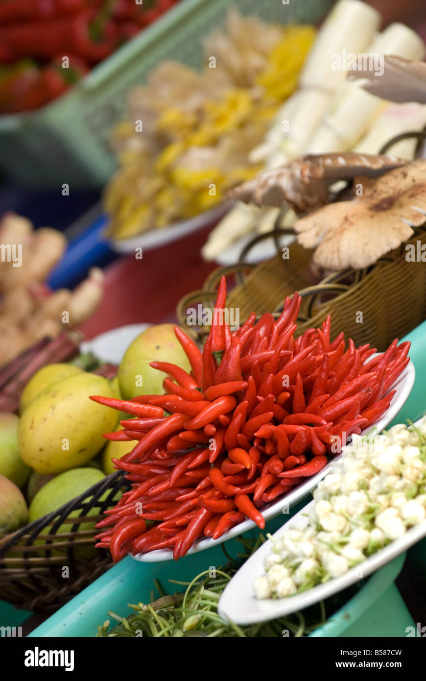 Ingredients for restaurant display, Dali, Yunnan, China, Asia Stock ...