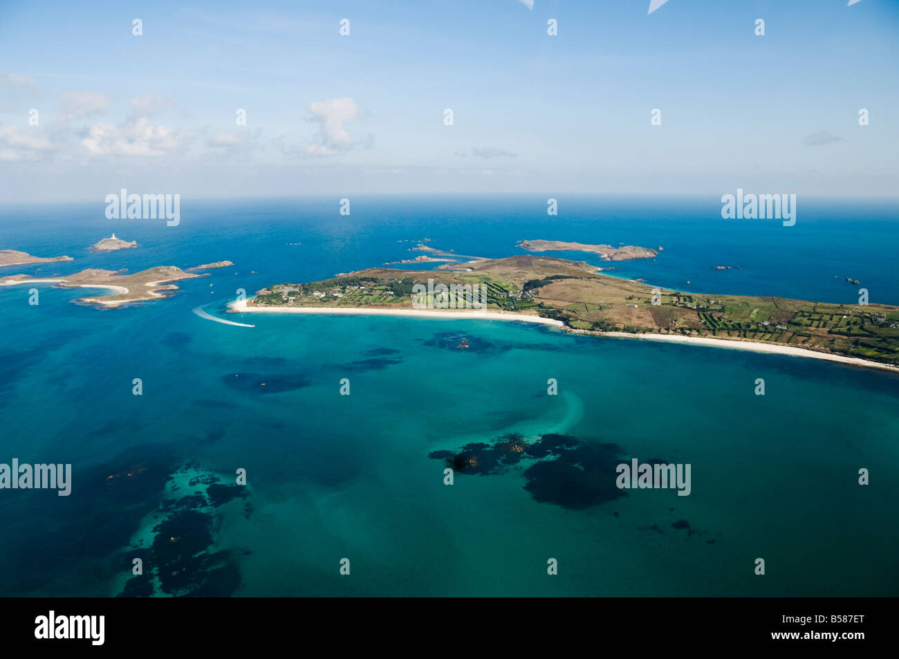 Isles of scilly aerial hi-res stock photography and images - Alamy
