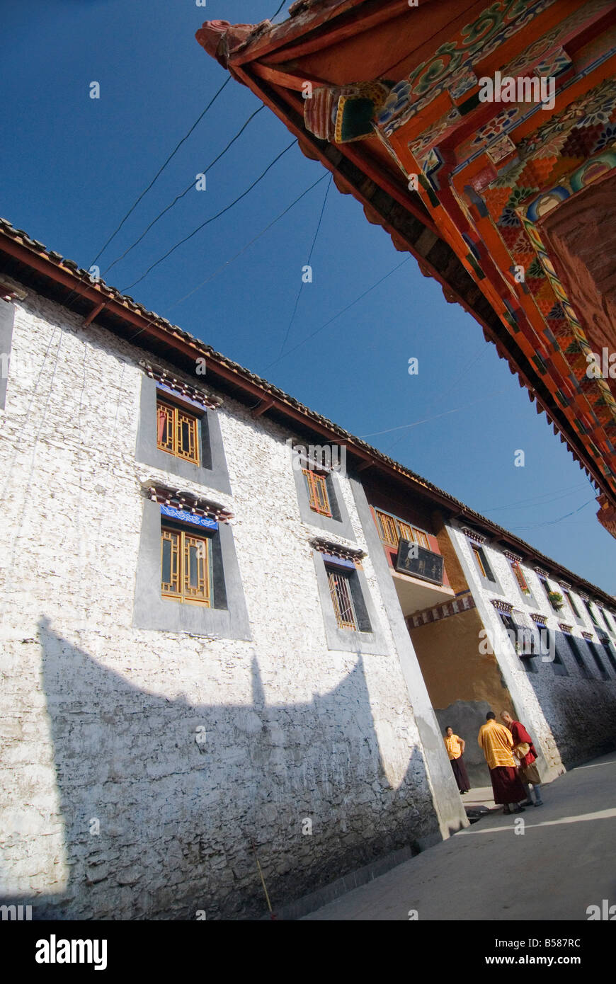 Buddhist monastery, Jingang Si, Kanding, Sichuan, China, Asia Stock ...