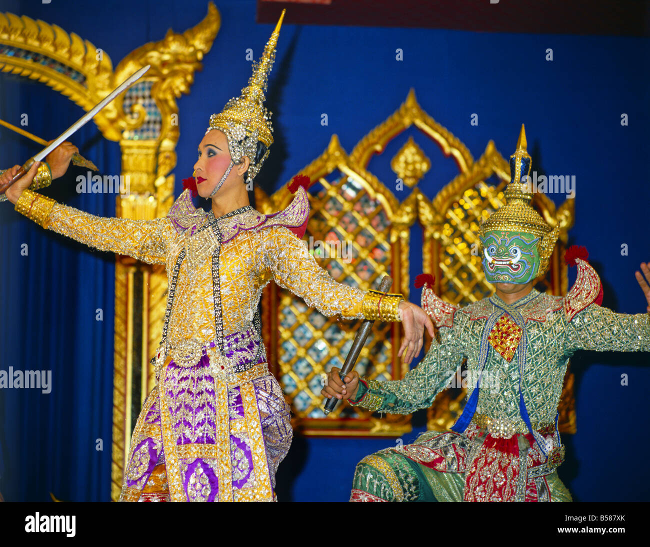 Traditional Thai Dance Show Bangkok Thailand Stock Photo - Alamy