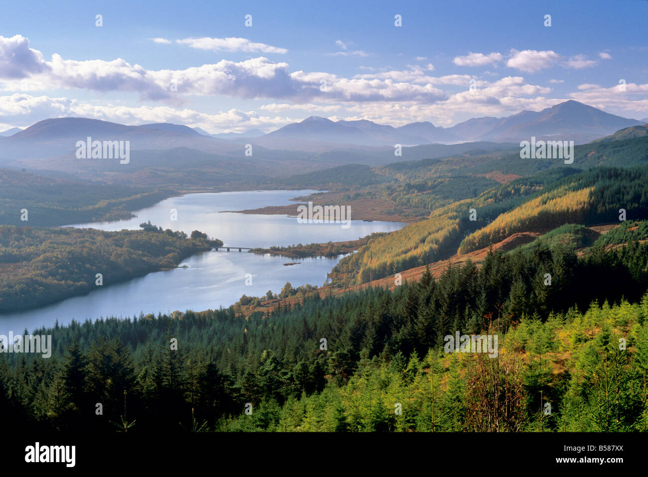 Loch Garry and Glen Garry, near Fort Augustus, Highland region ...
