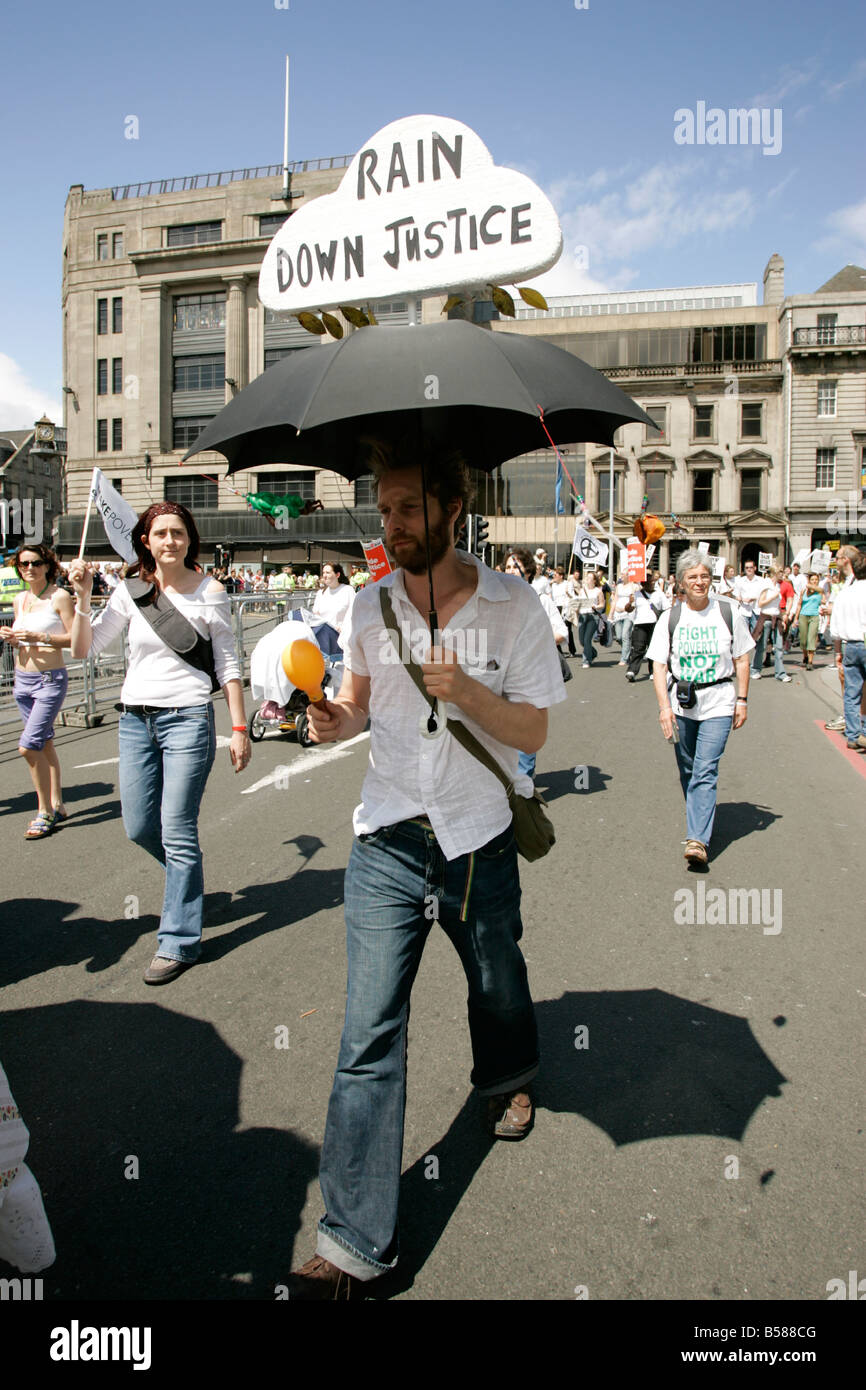 Make Poverty History, Edinburgh 2005 Stock Photo - Alamy