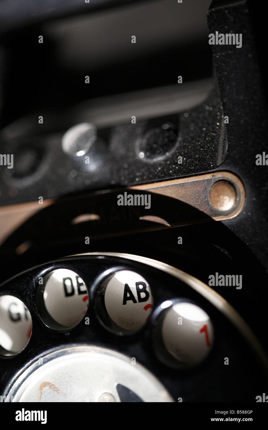 Vintage Bakelite telephone Stock Photo - Alamy