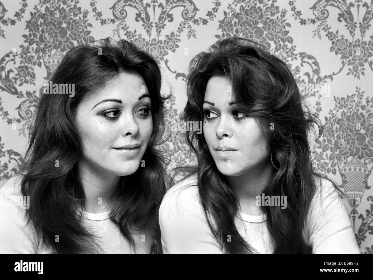 Identical Twins: Jackie and Lorraine Docker. January 1975 75-00595 ...
